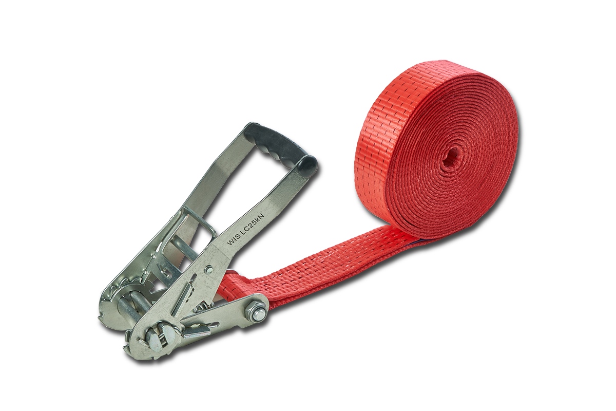 Lashing strap with ratchet single-part 5 tonnes 6 m | Loadcare